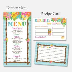 Celebration Circle Printable Luau Themed Party Kit Templates